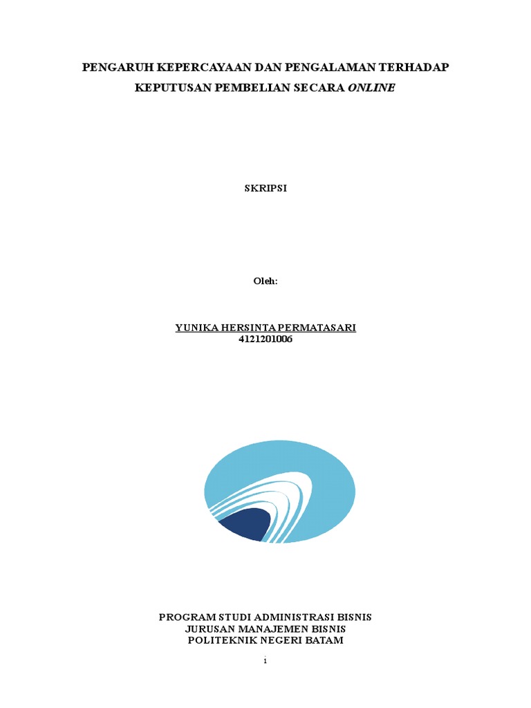 @format Cover Skripsi AB, Hal Pengesahan, Lembar Pernyataan, Daftar Isi ...