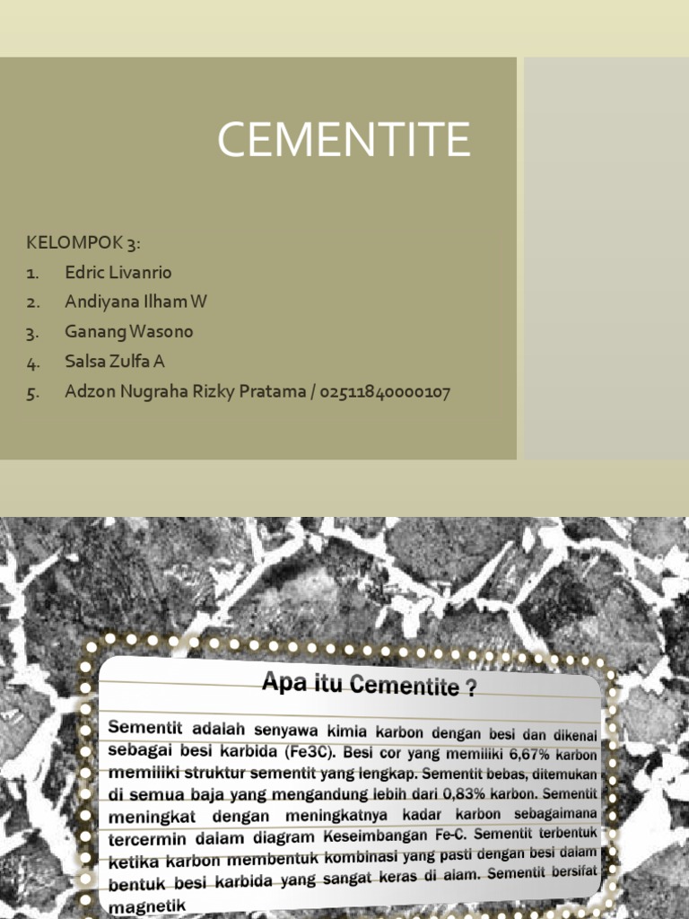 Struktur Mikro dan Sifat Cementite | PDF