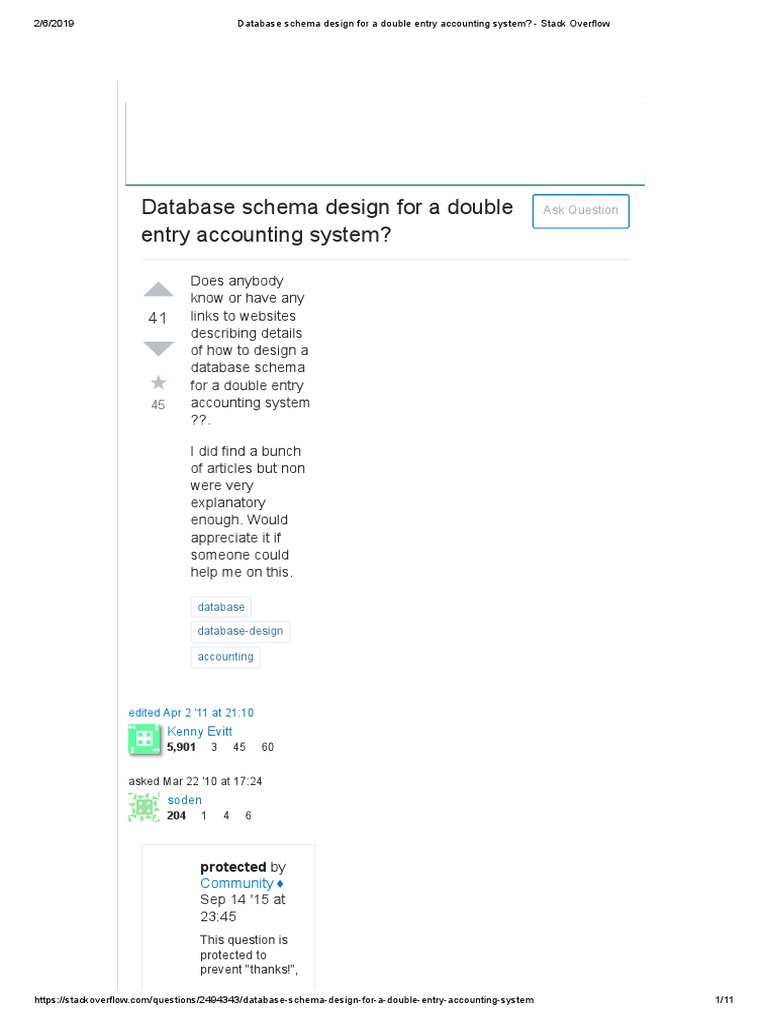 Accounting Database Design | PDF | Database Transaction | Debits And Credits