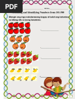 Numeracy Worksheets TAGALOG 1 | PDF