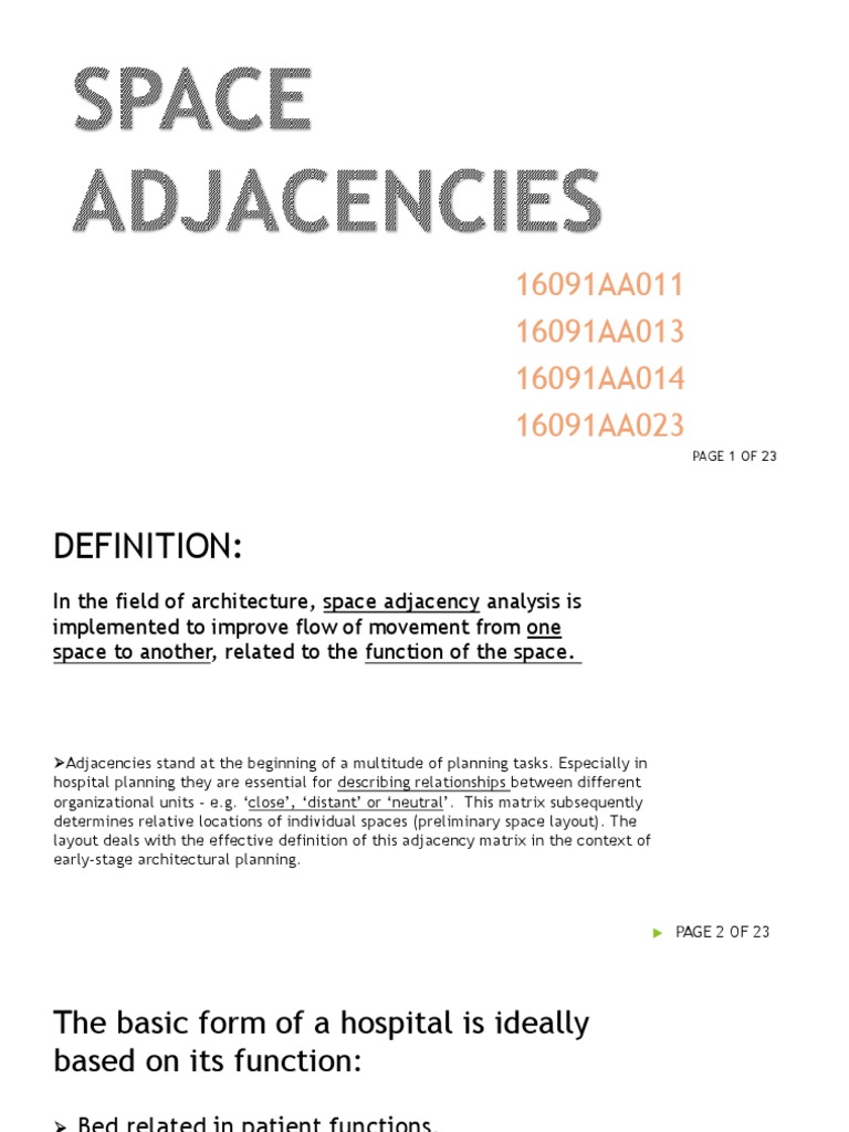 Hospital Space Adjacency Analysis Guide | PDF | Hospital | Patient