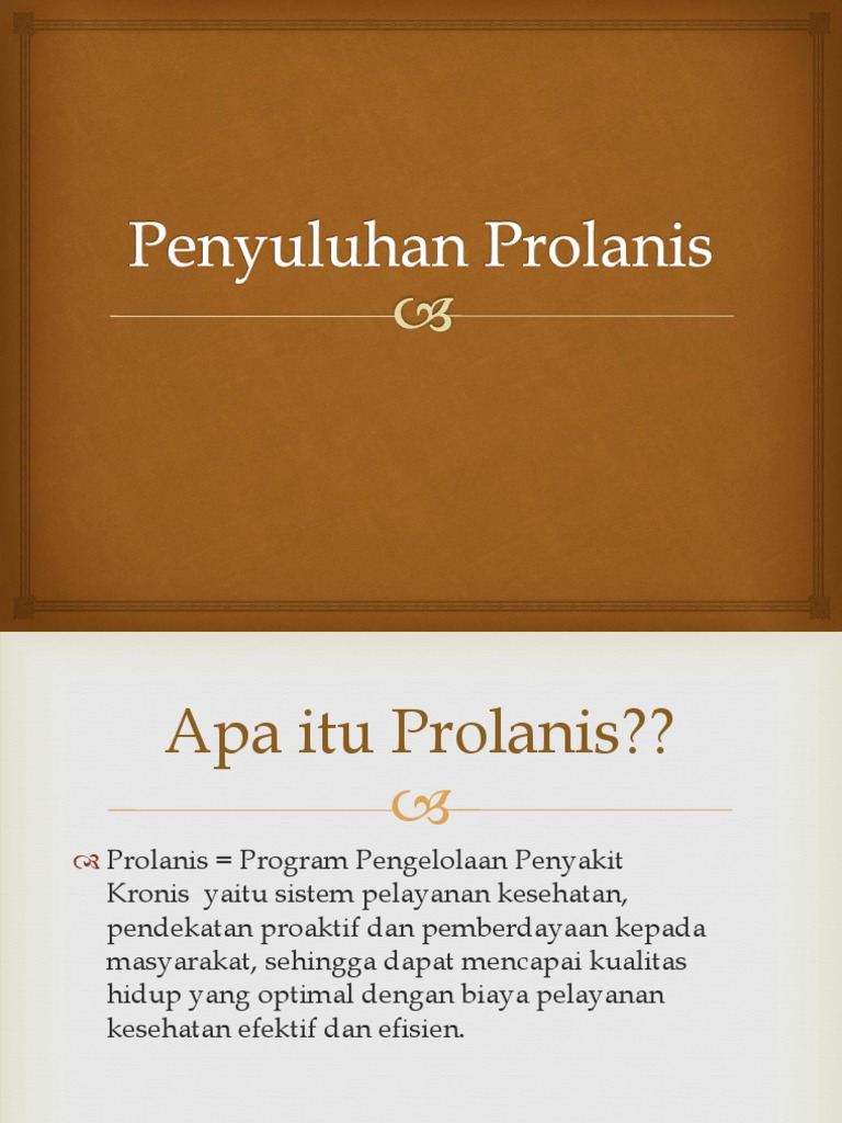 Program Prolanis untuk Diabetes dan Hipertensi | PDF