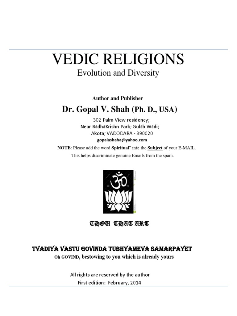 Vedic Religions | PDF | Vedas | Brahman