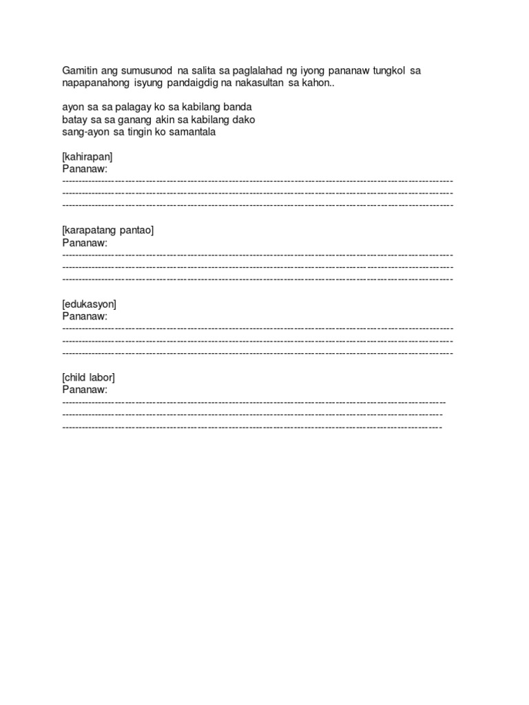 Filipino | PDF