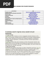 RRL Academic Search Engines | PDF | Academic Journal | Libraries