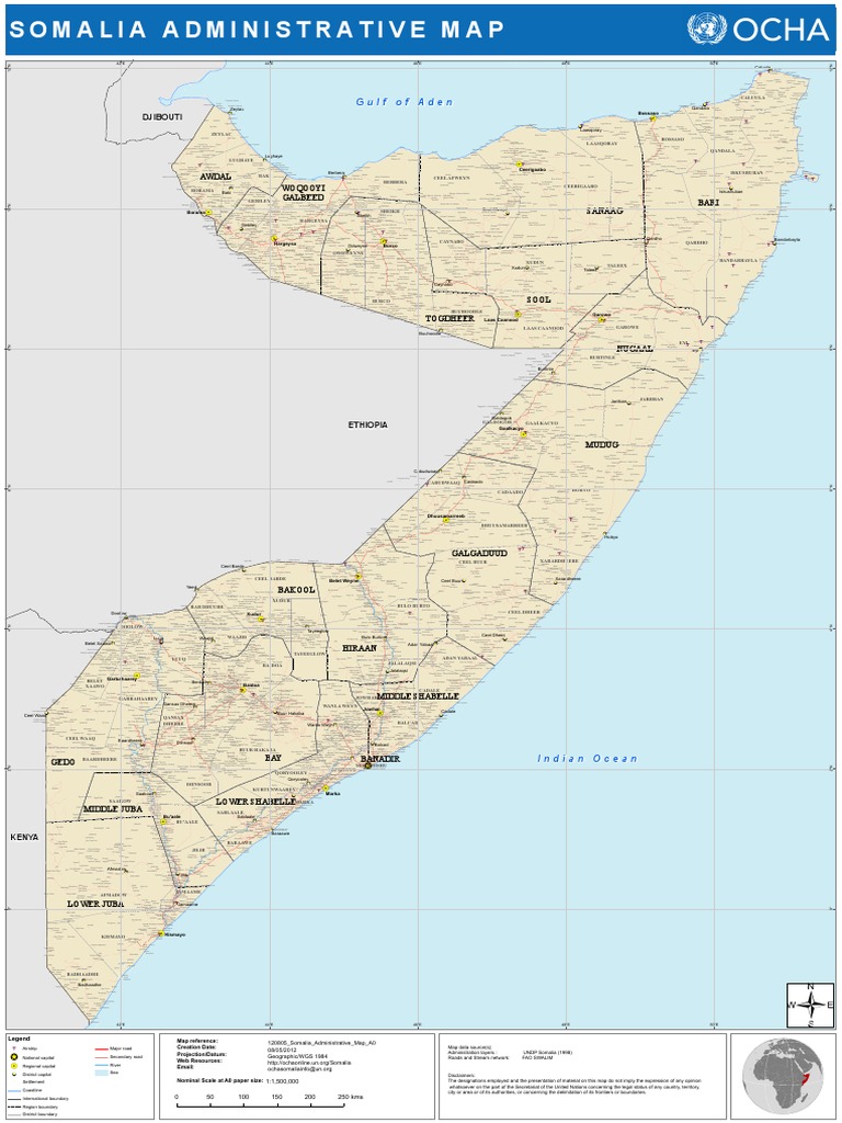 Map of Somali Republic | PDF