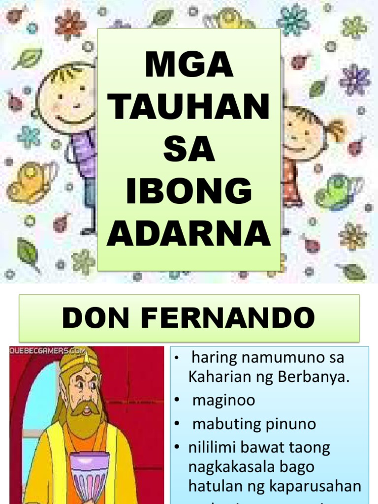 Mga Tauhan Sa Ibong Adarna Pdf