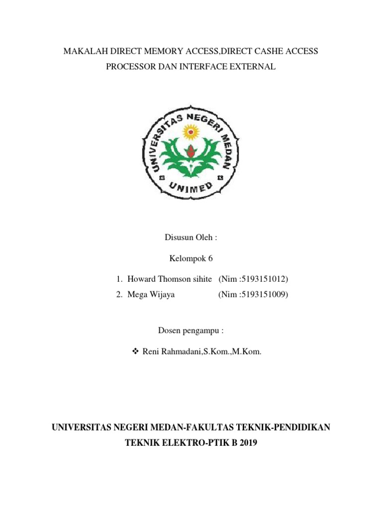 Makalah Direct Memory Access | PDF
