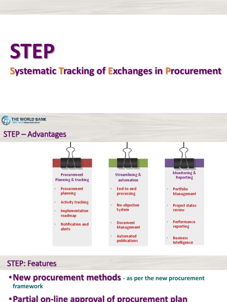 STEP Features and Process | PDF | Procurement | Computing