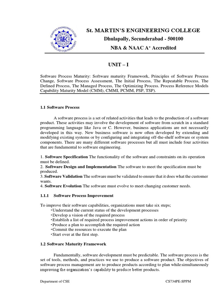 An Overview of Software Process Maturity Frameworks and the Key Aspects ...