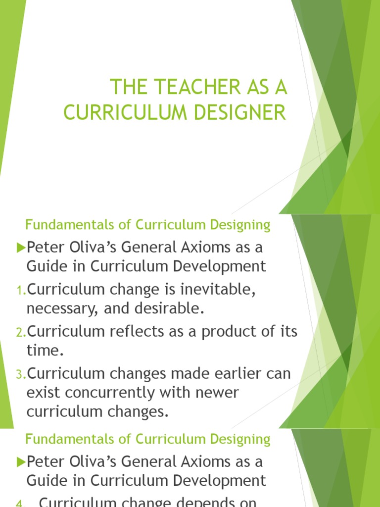 Curriculum Design Fundamentals by Oliva | PDF | Curriculum ...