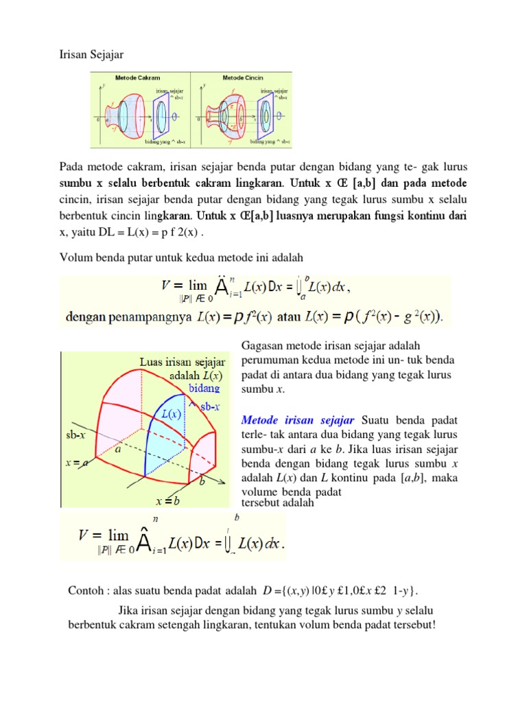 Irisan Sejajar | PDF