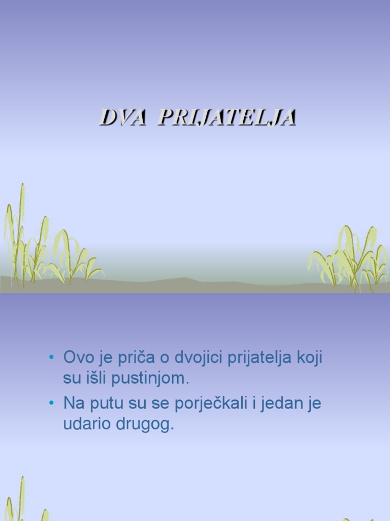 Dva Prijatelja | PDF