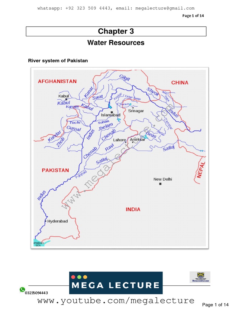 Water Resources O Level | PDF | Indus River | Irrigation