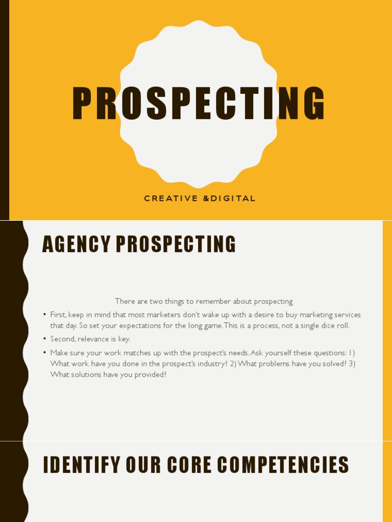 Prospecting Process Steps | PDF