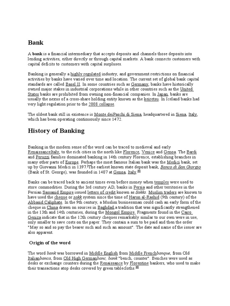 Banking Theory | PDF | Banks | Debits And Credits