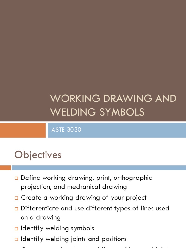 Working Drawing and Welding Symbols | PDF | Nondestructive Testing ...