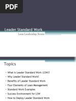 TEMPLATE Leader Standard Work | PDF