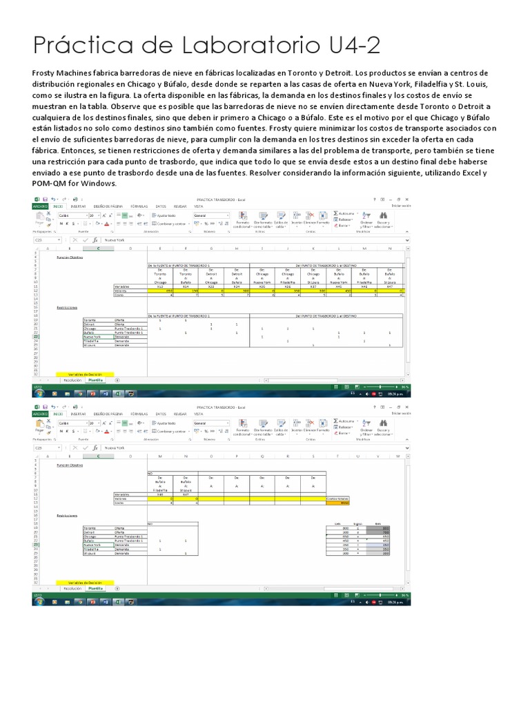 Práctica de Laboratorio (Solver-Qm For Windows) | PDF | Negocios