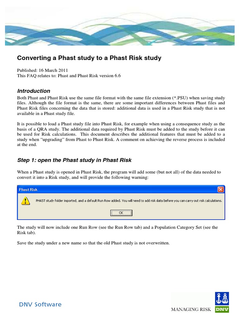 Phast To Phast Risk Pdf Pdf Computer File Risk