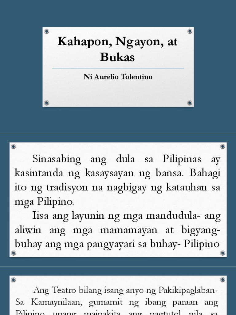 Kahapon, Ngayon, at Bukas | PDF