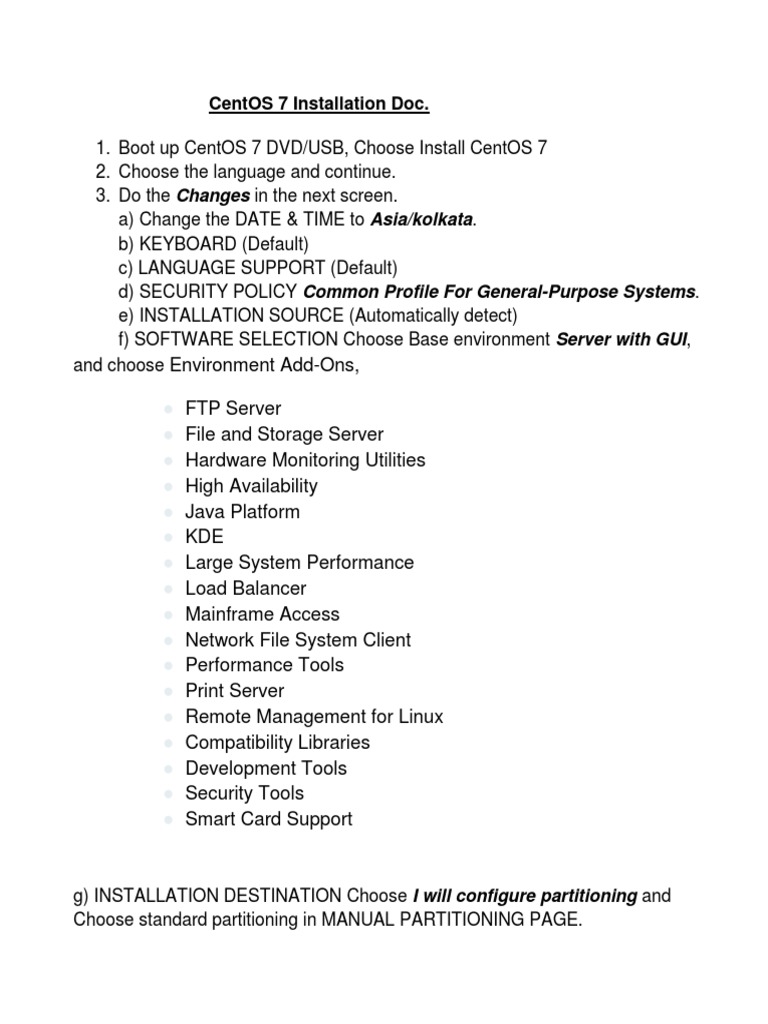 CentOS 7 Installation | PDF | Postgre Sql | Booting