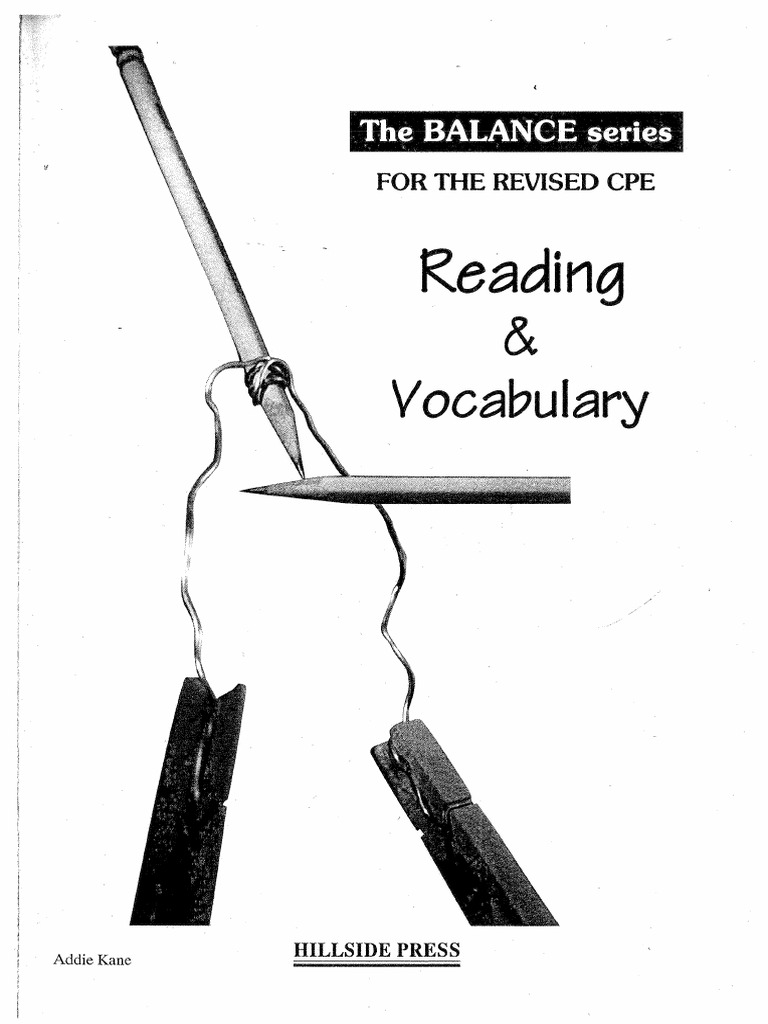 Balance - Reading & Vocabulary SB | PDF