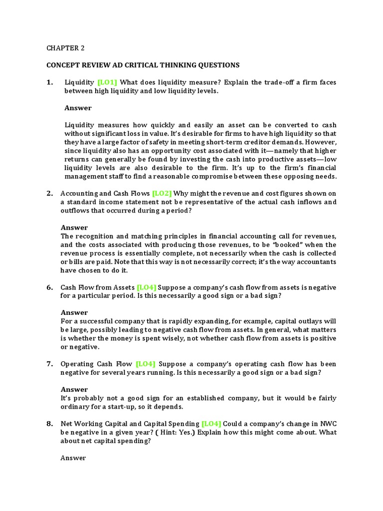 Lecture 2 - Answer Part 1 | PDF | Market Liquidity | Equity (Finance)