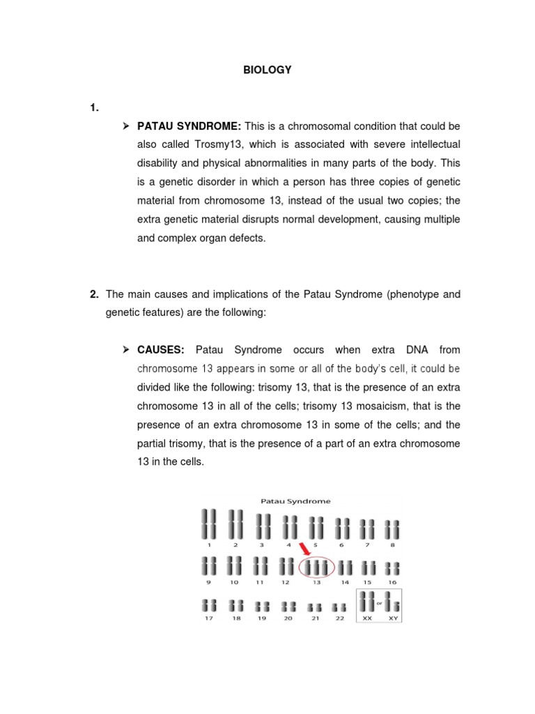 An In-Depth Exploration of the Genetic Disorder Patau Syndrome: Causes ...