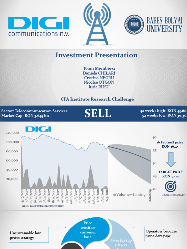 Digi Communications Presentation Pdf Initial Public Offering