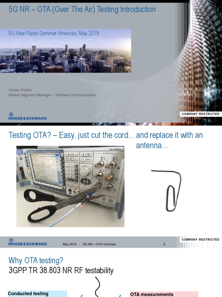 5G OTA Introduction Slides PDF | PDF | Antenna (Radio) | Radio