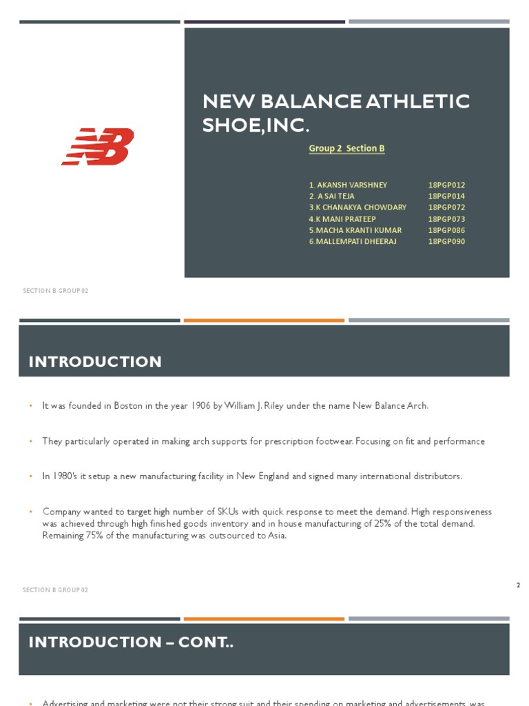 New Balance Athletic Shoe, Inc. | PDF | Operations Management | Inventory