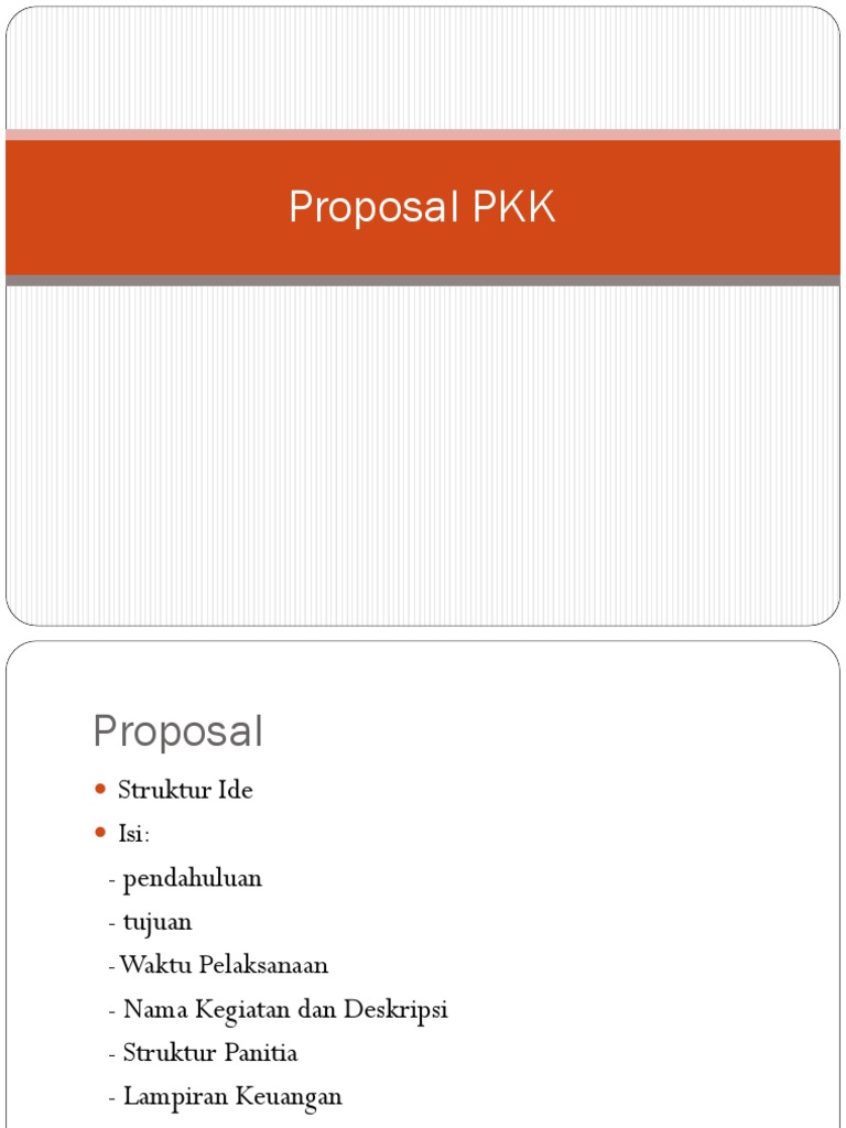 Proposal PKK | PDF