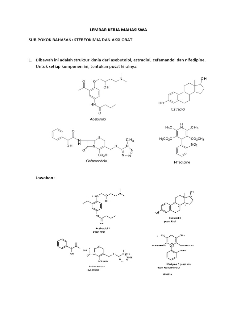 Stereokimia Dan Aksi Obat FIX | PDF