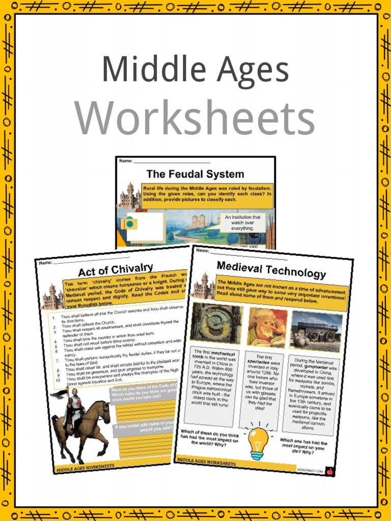 Sample Middles Ages Worksheets | Download Free PDF | Middle Ages ...