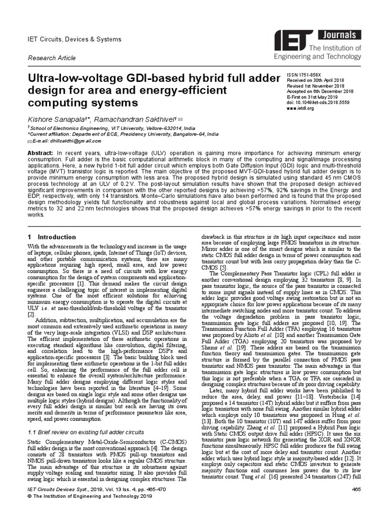 Gdi 2 | PDF | Logic Gate | Cmos