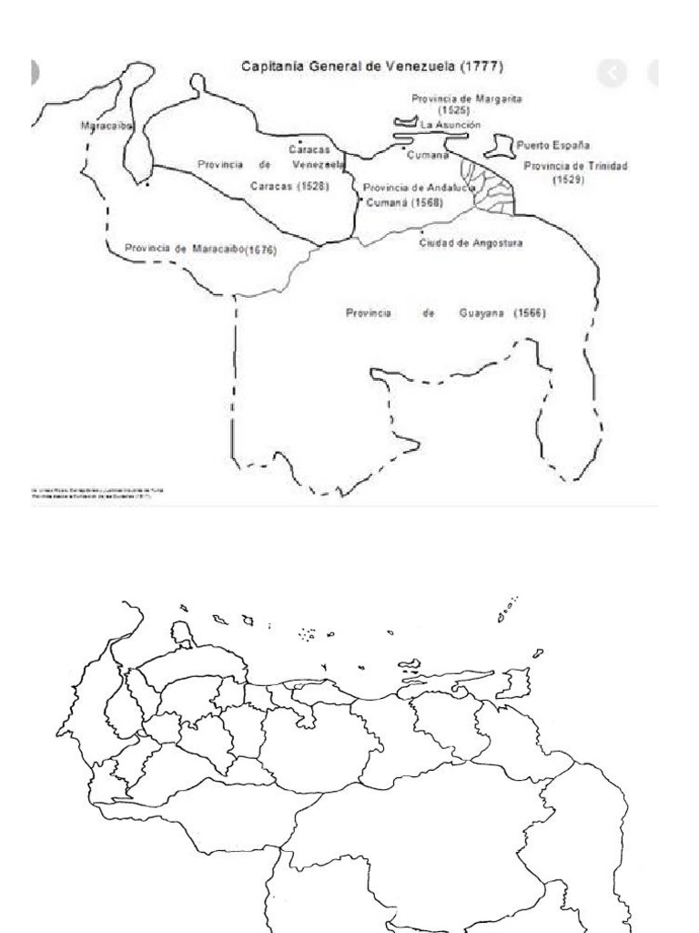 Mapas de Venezuela (Capitanía General) | PDF