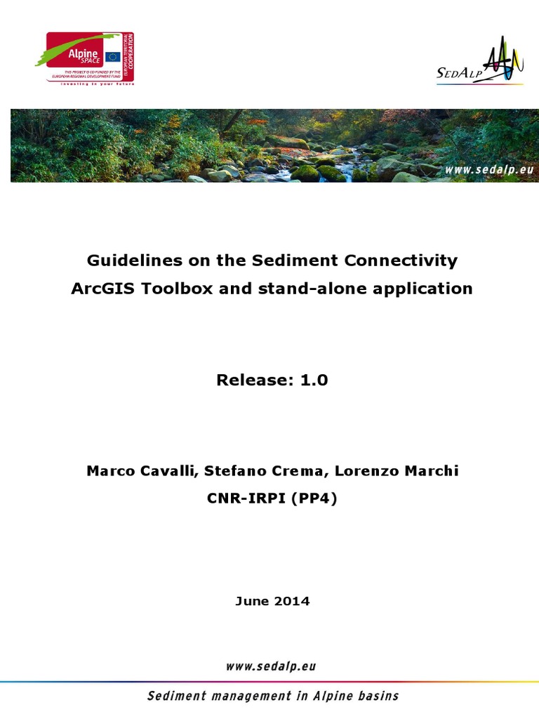Guidelines On The Sediment Connectivity ArcGIS Toolbox and Stand-Alone ...