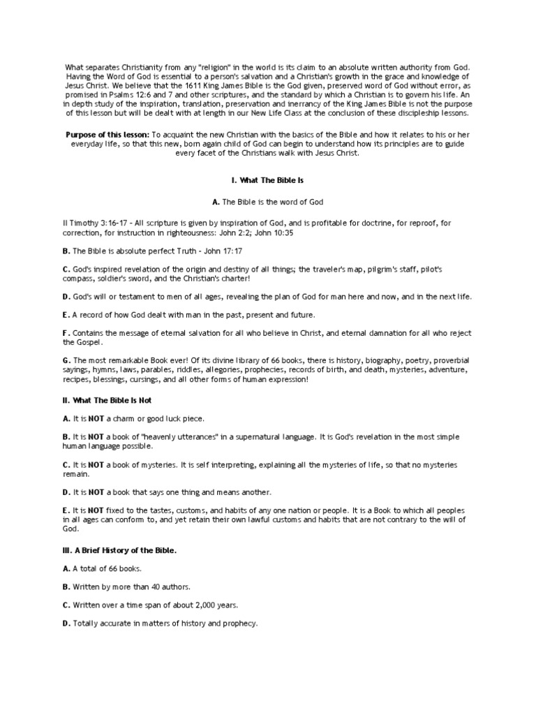 Bible Study For Unbelievers | PDF | Biblical Inerrancy | Bible