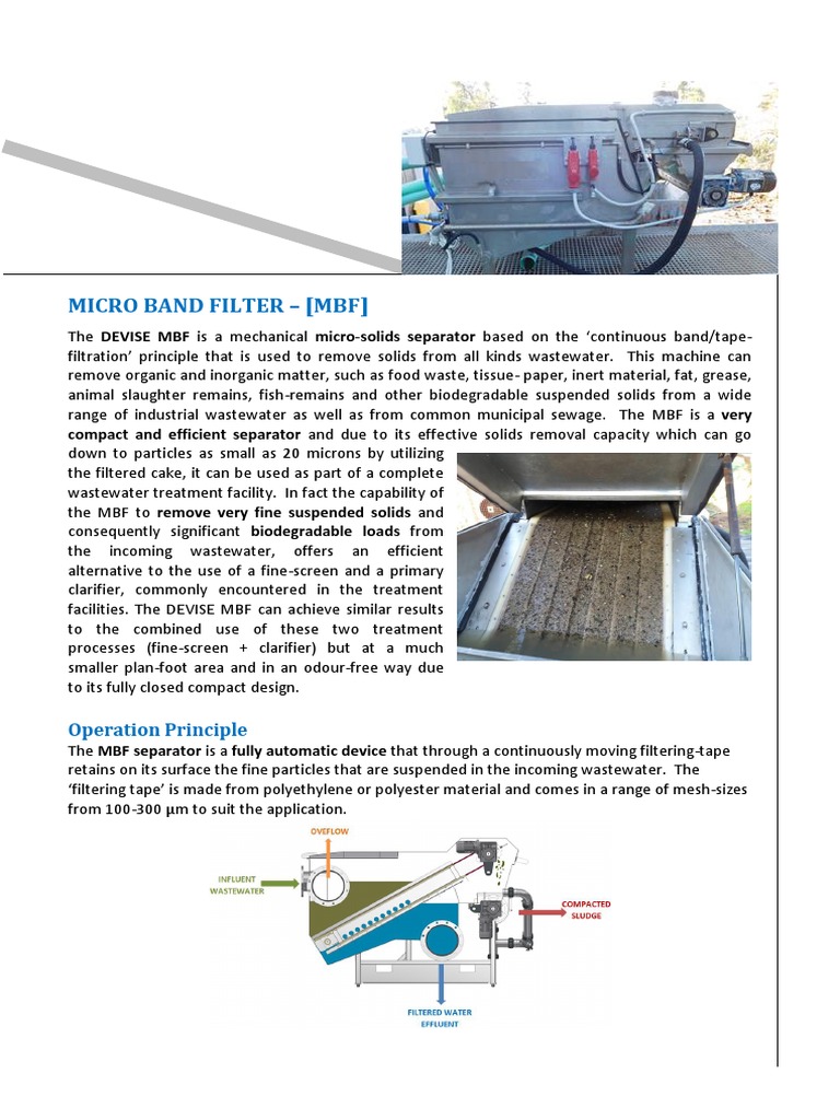Micro Screen | PDF | Sewage Treatment | Filtration