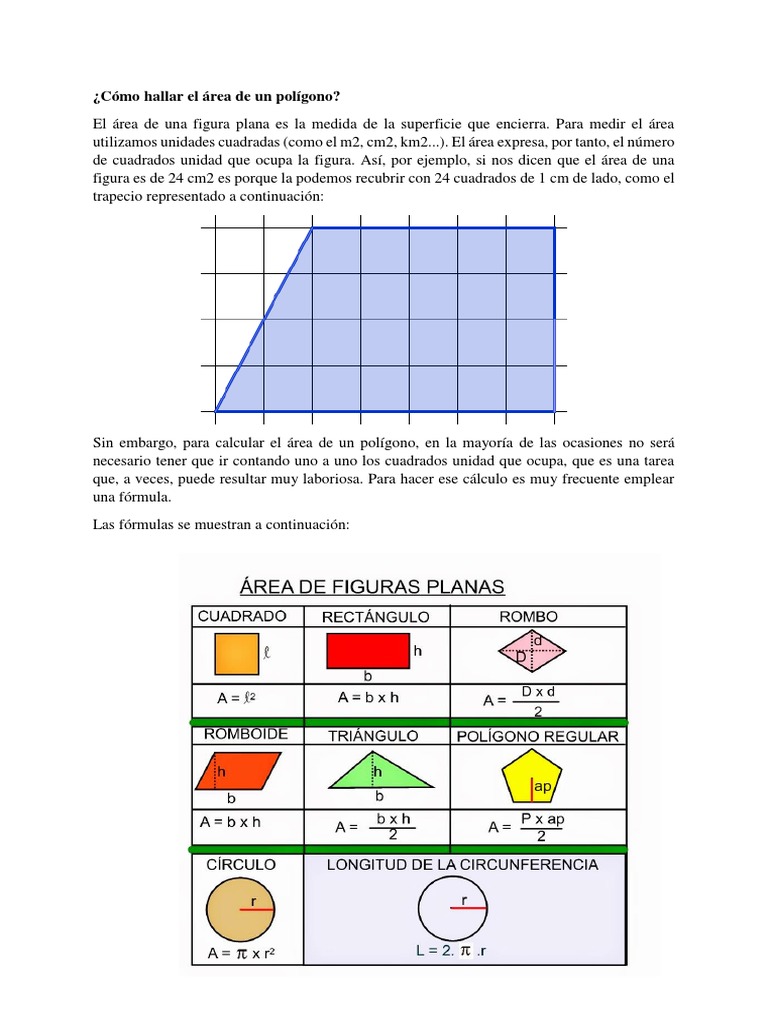 Cómo Hallar El Área de Un Polígono | PDF