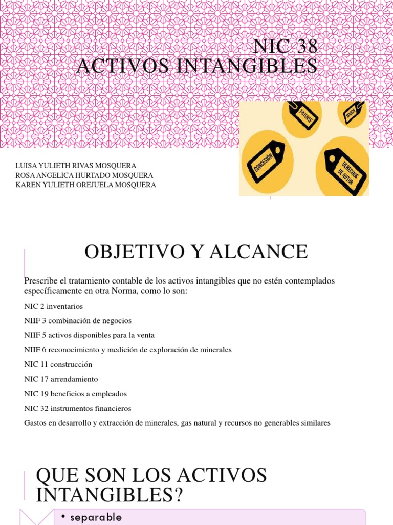 Nic 38 | PDF | Activo intangible | normas internacionales de ...