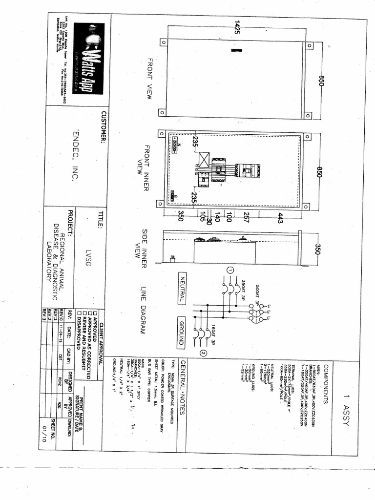 Endec Inc. - Shop Drawing | PDF