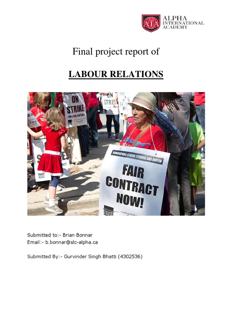 Final Project Labour Relation | PDF | Trade Union | Millennials