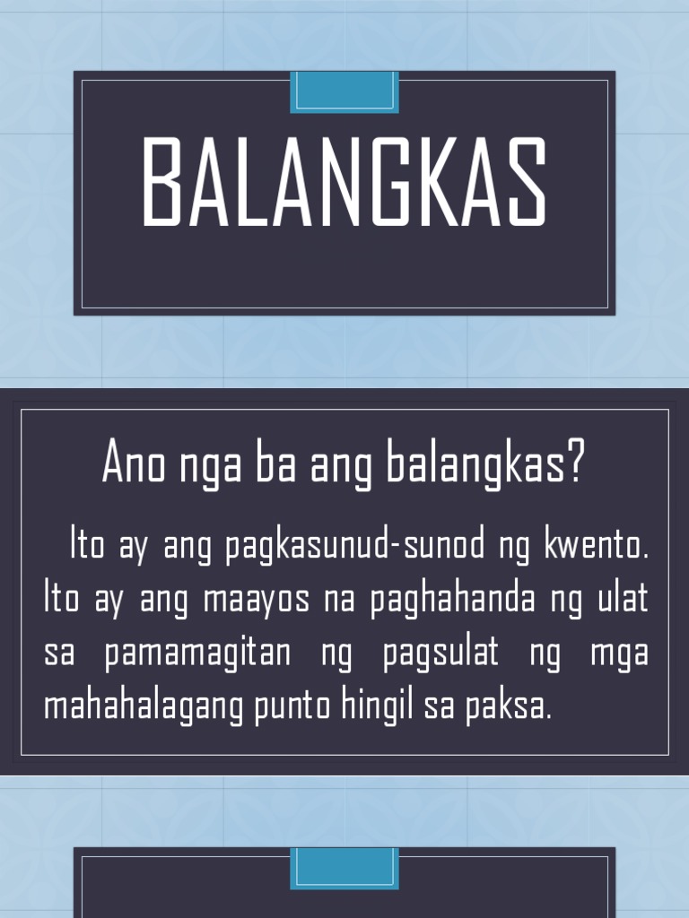 Balangkas | PDF