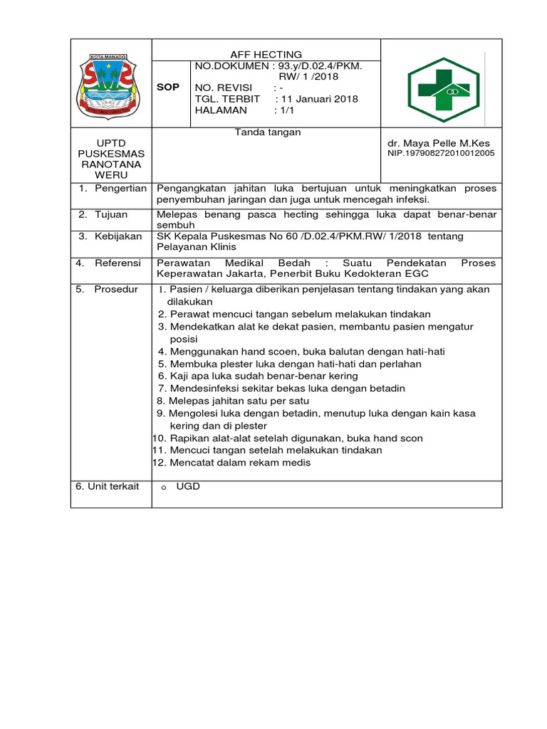 SOP Aff Hecting | PDF