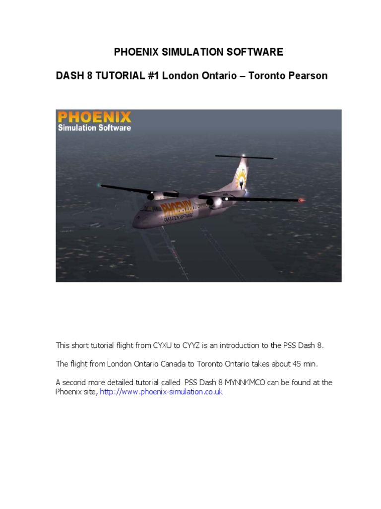 Dash 8 Q300 - PSS - Tutorial 1 | PDF | Cockpit | Aircraft
