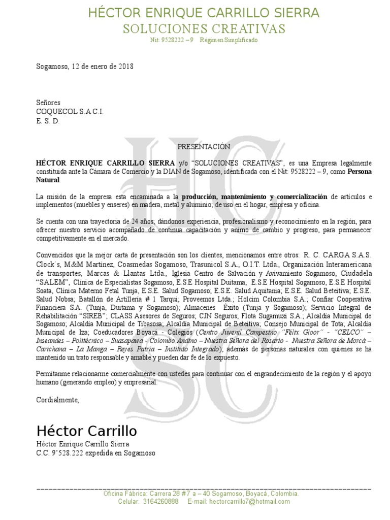 Héctor Carrillo - SC - Presentación | PDF | Economias | Negocios (general)