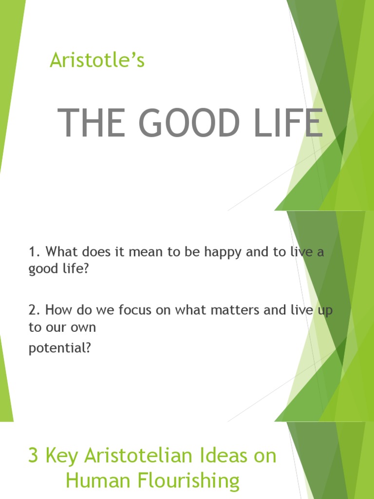 Aristotle's Concept of the Good Life | PDF | Virtue | Stereotypes
