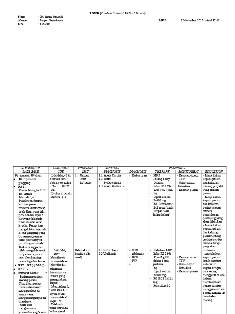 Pomr Uti Nefrolitiasis | PDF